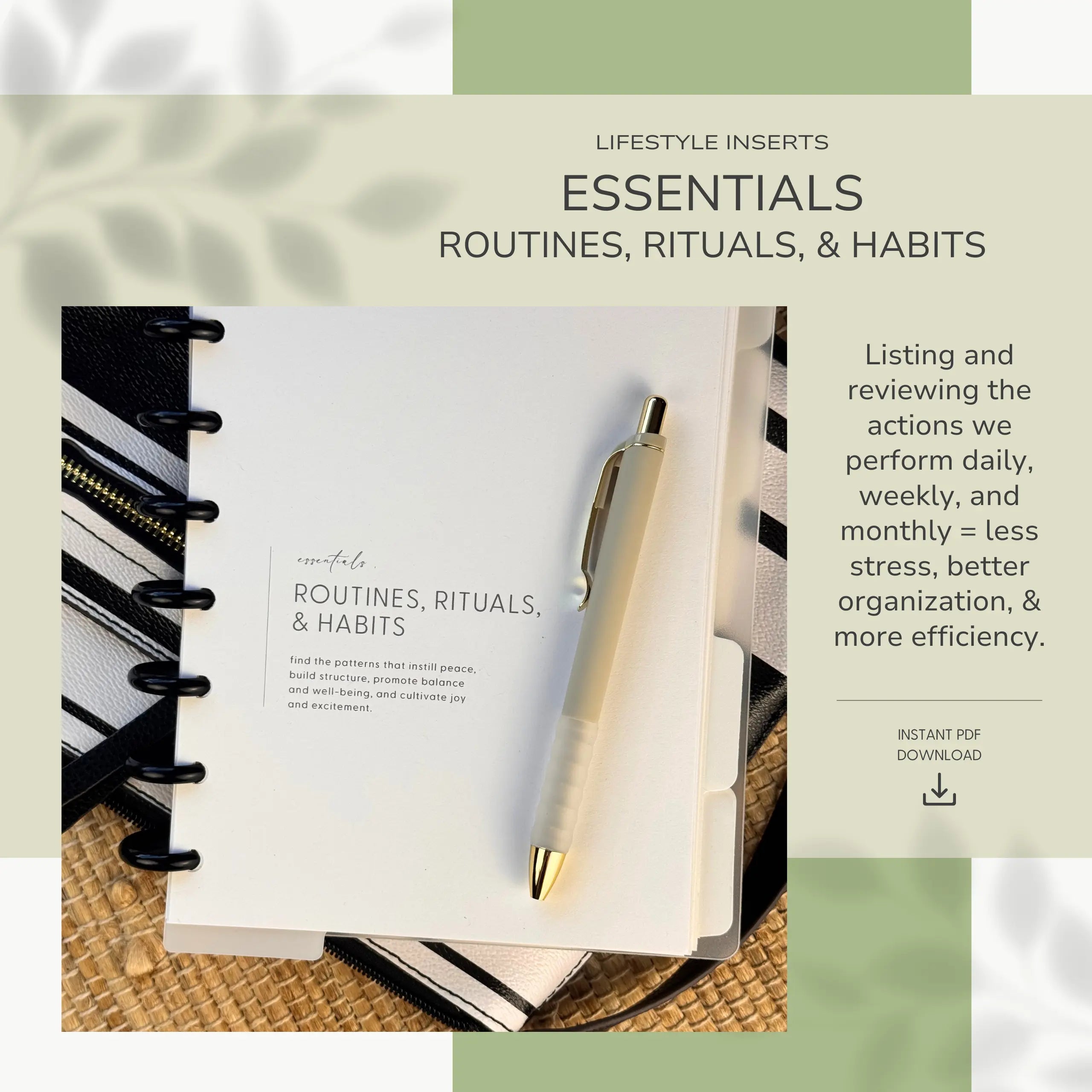 ESSENTIALS Routines, Rituals, and Habits – Ivy & Crow